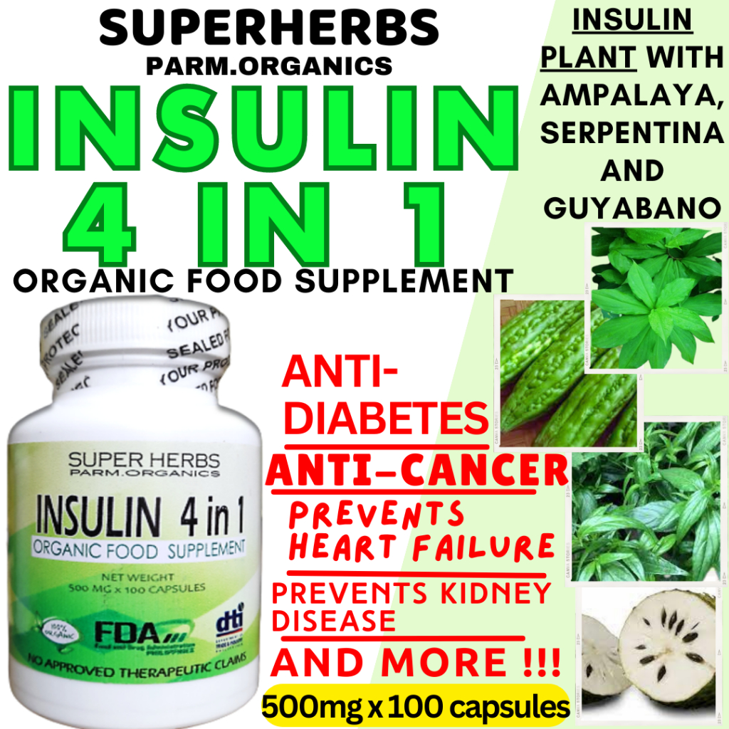 SUPERHERBS PARM.ORGANICS ORGANIC FOOD SUPPLEMENT - INSULIN 4 IN 1 ...