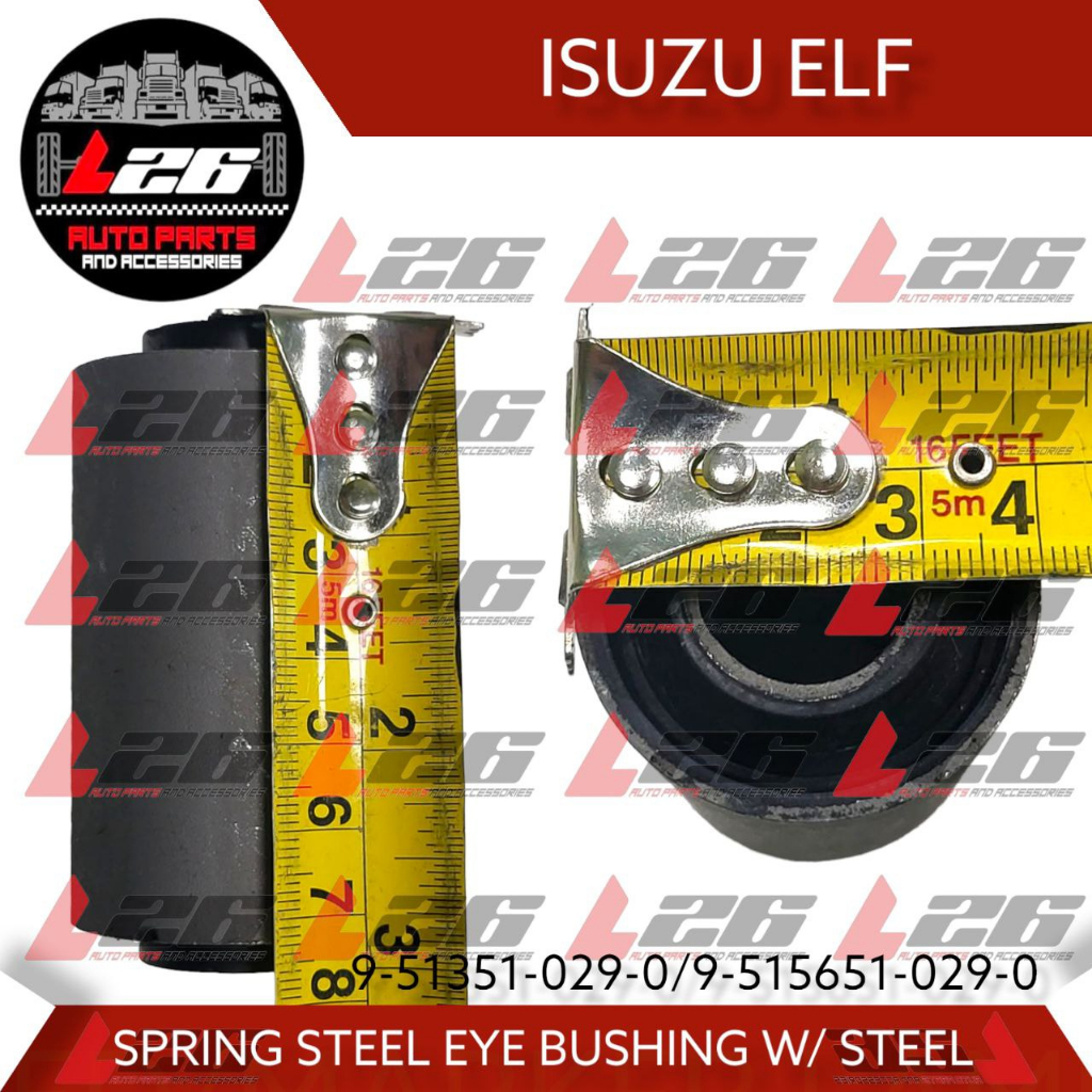 1PIECE Isuzu Elf SPRING STEEL EYE BUSHING WITH STEEL 9-51351/9-515651 ...