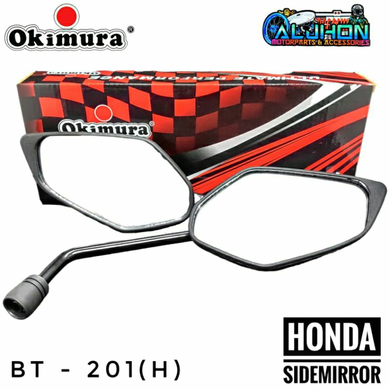 OKIMURA SIDE MIRROR SET DAHON TYPE BT-201 10mm Yamaha or Honda | Shopee ...