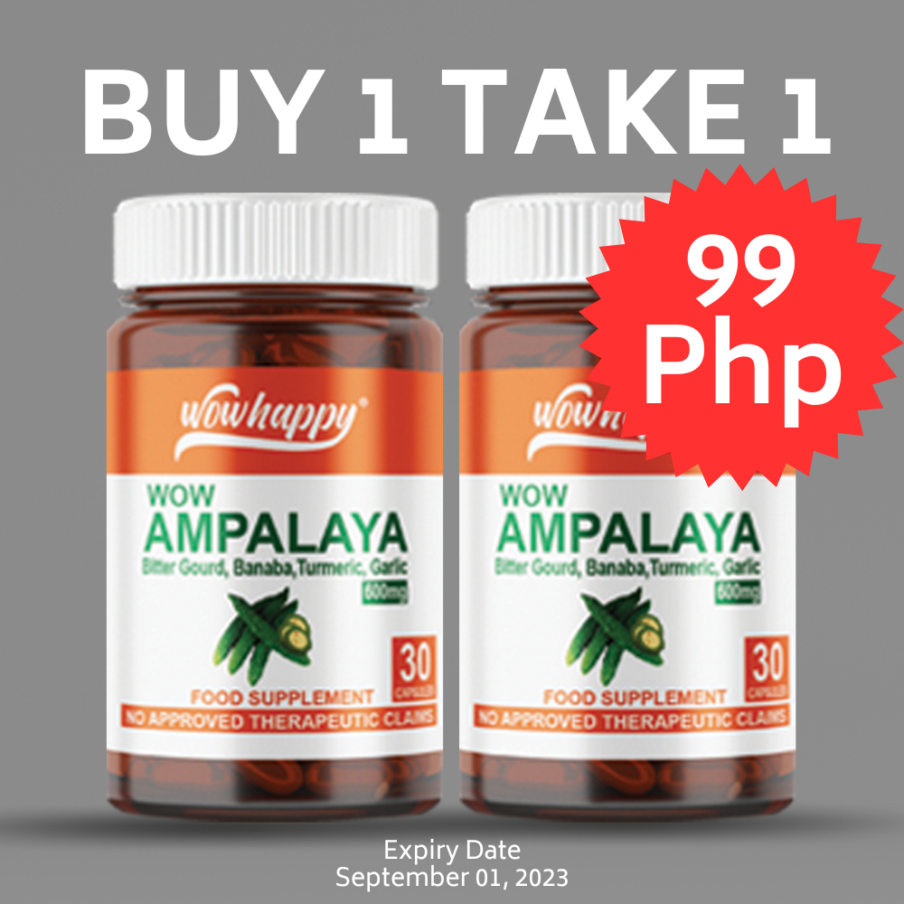 B1T1 Wowhappy Wow Ampalaya 600mg Capsules with Banaba, Turmeric & Garlic extract EXP: SEPT 01 ...