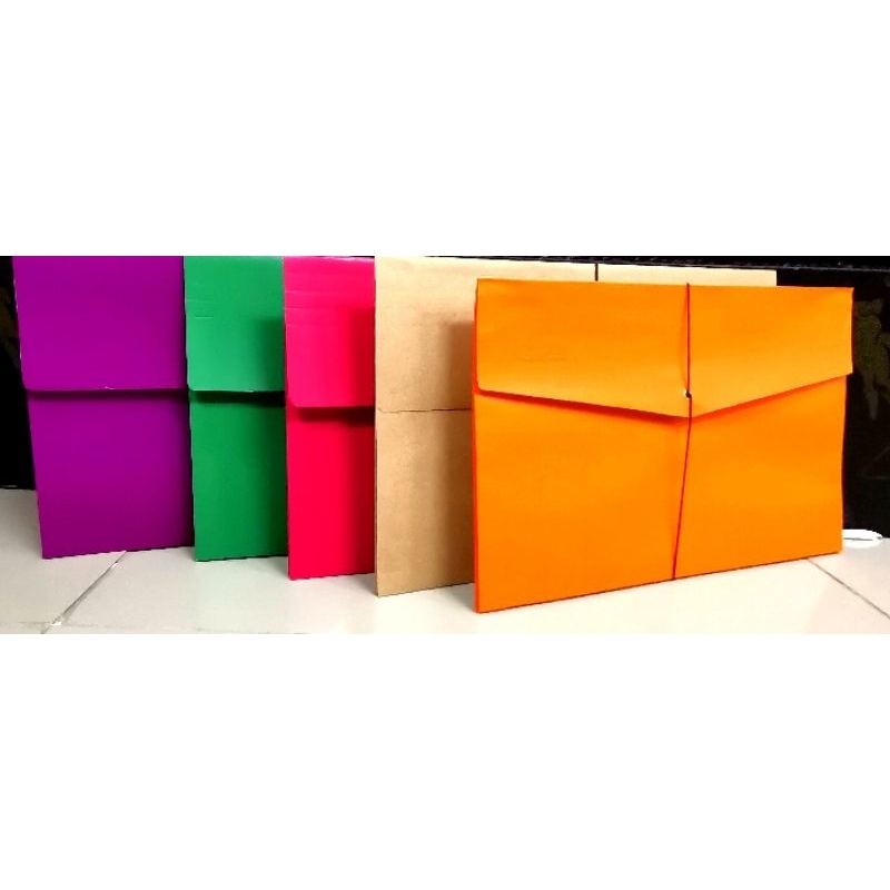 LONG EXPANDABLE ENVELOPE File inserted folder Office Folder with garter ...