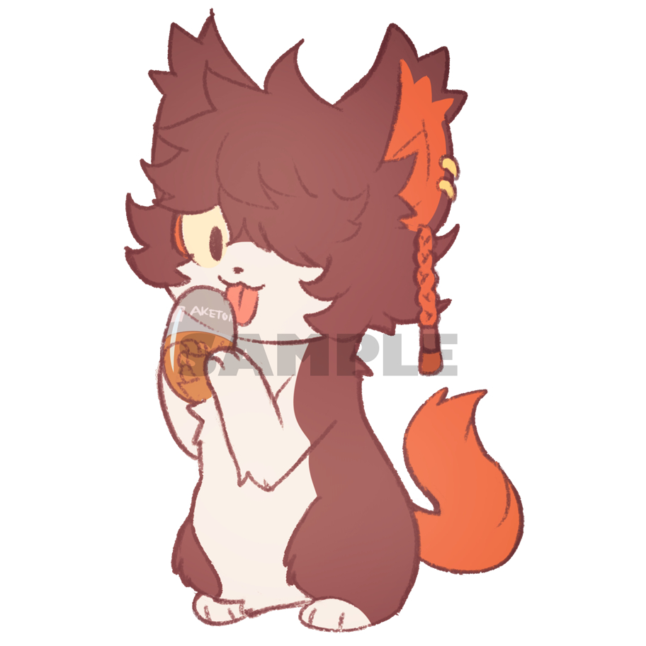 SUNNYNOGA ART Arknights - Chibi furries vinyl stickers (READ ...