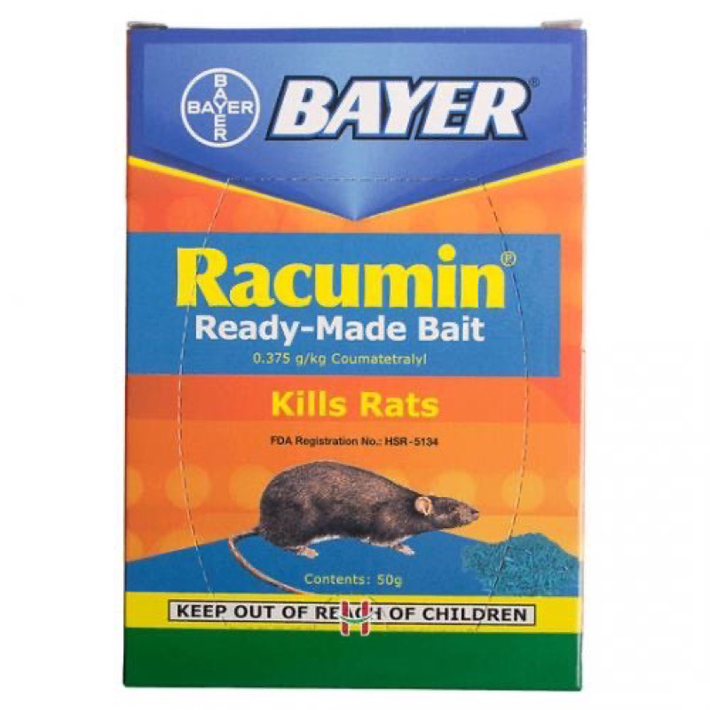 Bayer Racumin Kill Rats Ready Made Bait in 50g, 100g and 200g | Shopee ...