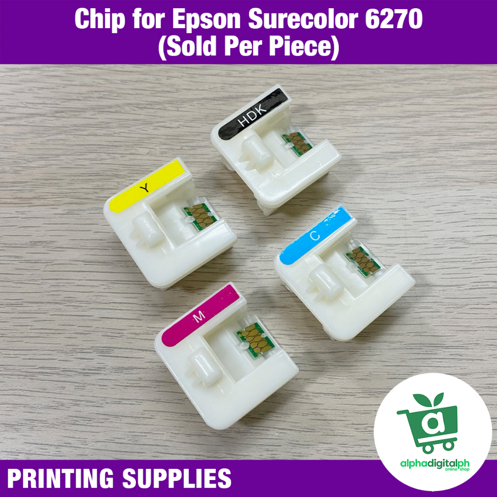 Chip for Epson Surecolor F6270 Cyan Magenta Yellow Black | Shopee ...