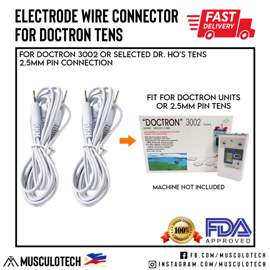 Replacement Electrode wire for Doctron 3002 TENS or Doctor Ho's Pain ...