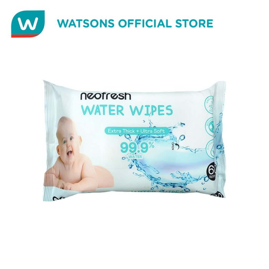 NEOFRESH Water Wipes Unscented 60s | Shopee Philippines