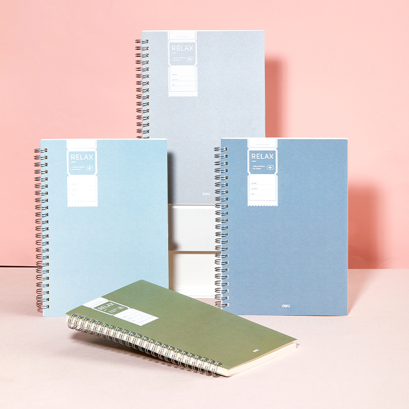 Deli Spiral Notebook A5 60 Sheets Classic Binder Notebooks Series ...