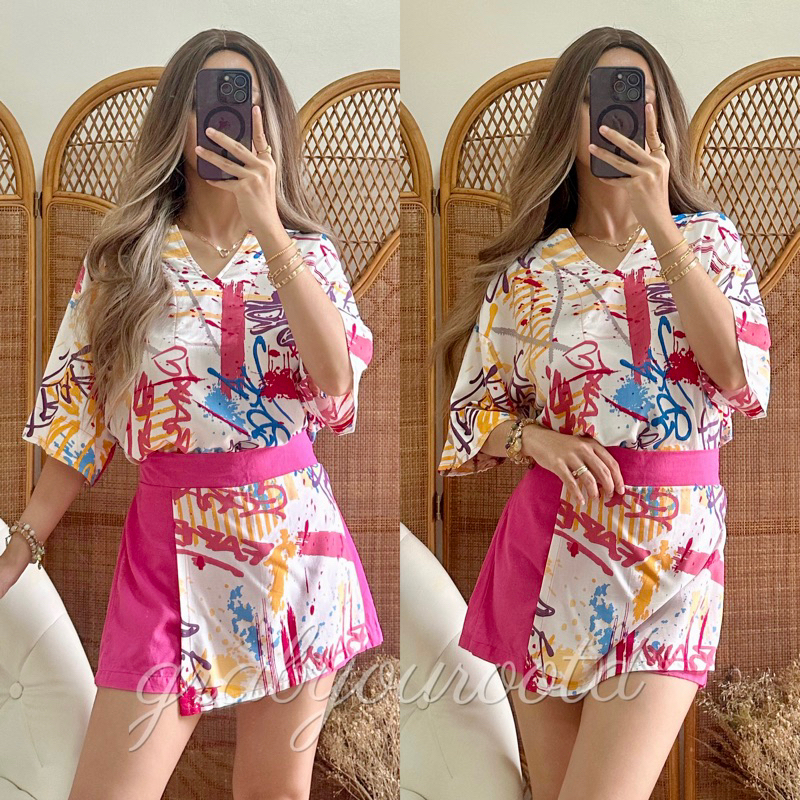 Kendra Top and Skort Set - grabyourootd | Shopee Philippines