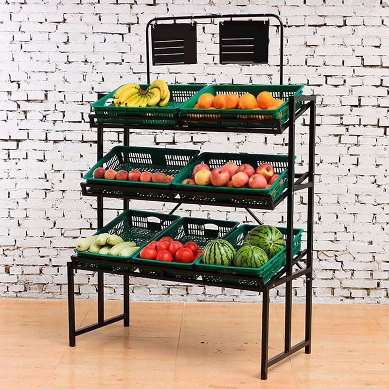 Fruit shelf display rack vegetable shelf supermarket fruit and ...