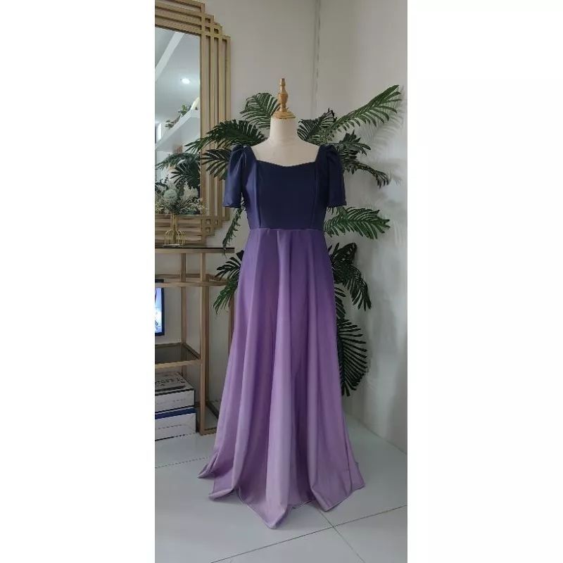 purple ombre filipiniana gown for bridesmaids | Shopee Philippines
