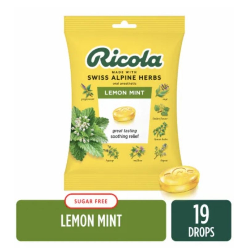 Ricola Lemon Mint Throat Drops | Shopee Philippines
