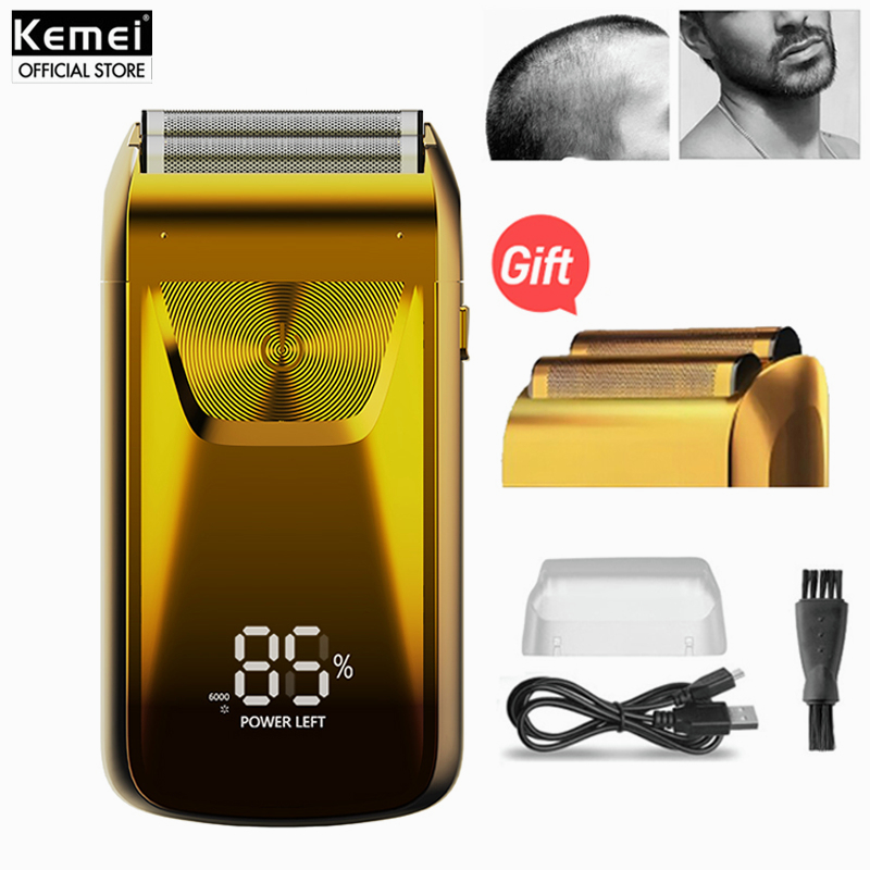 Kemei KM-817 Electric Shaver LED Display Men Razor Haircutter Male ...
