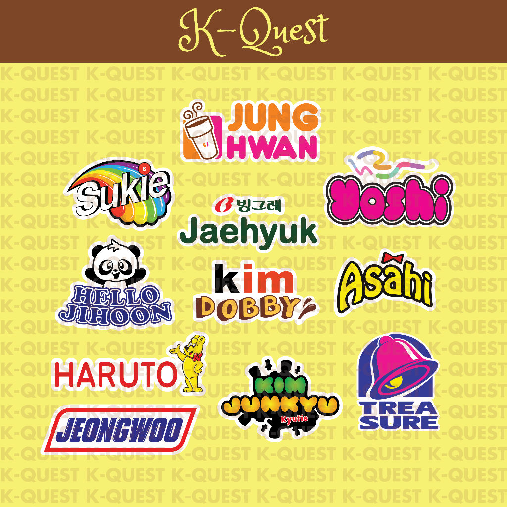 KPOP TREASURE VINYL STICKER (Snack brands) | Shopee Philippines