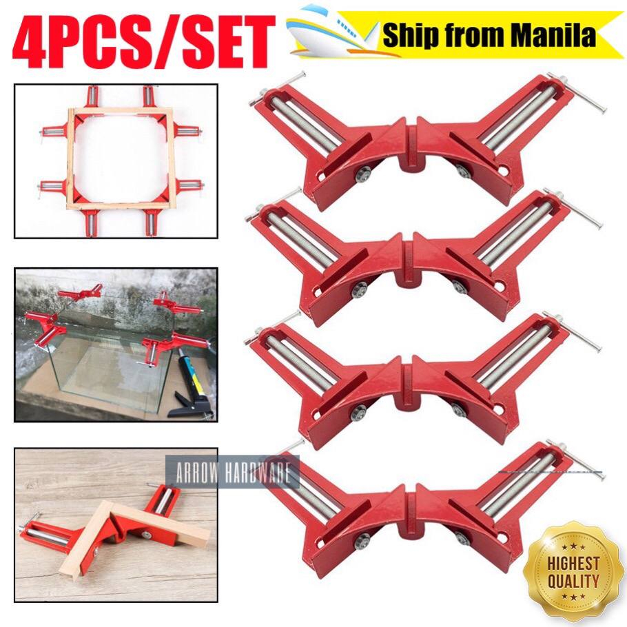 4Pcs 90 Degree Right Angle Woodworking Kit Corner Clamp Holder Wood ...