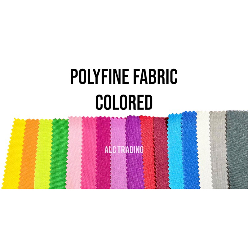 Polyfine Fabric - Colored (per meter) | Shopee Philippines