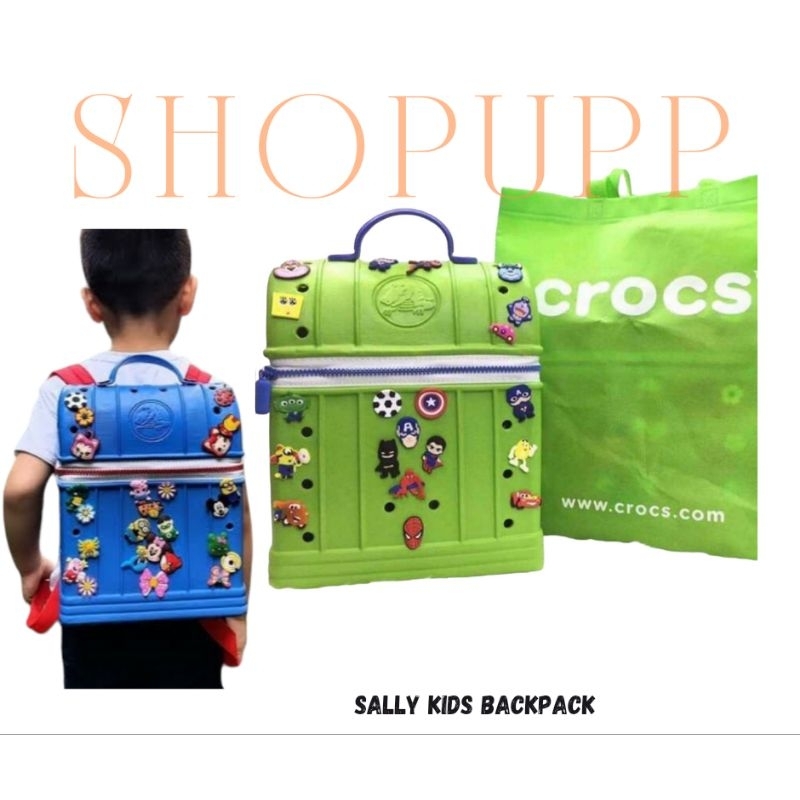 NEW ARRIVAL* Original Factory Material Sally Crocs Kids Backpack ...