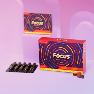 Focus Capsules - Natural Brain, Memory and Eye Supplement with Bacopa and Ashwagandha - 10 Count ...