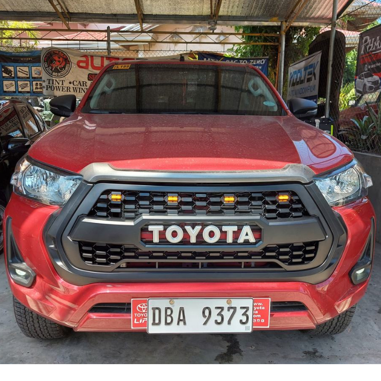 TOYOTA HILUX REVO 2021-2023 FRONT GRILL COVER WITH TOYOTA EMBLEM/FRONT ...