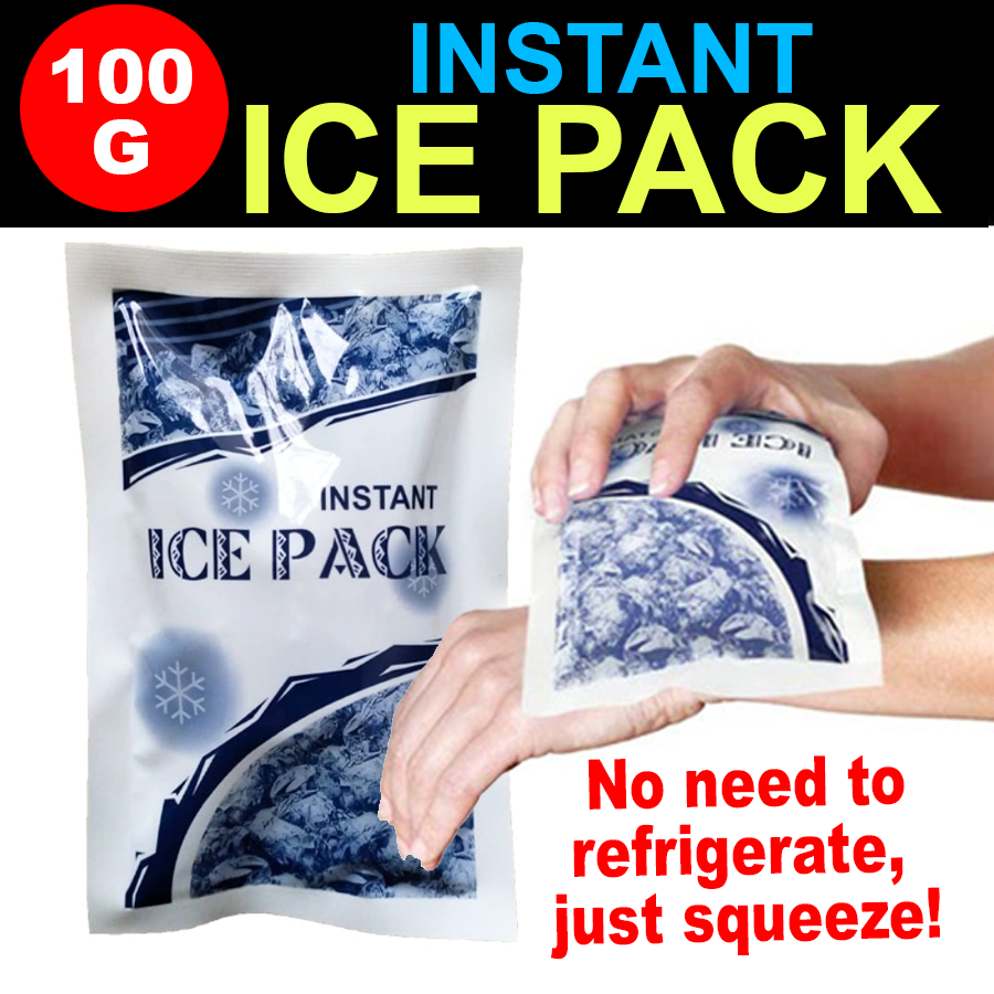 Instant Ice Pack 100g First Aid Emergency COLD COMPRESS ICE PACK ice ...