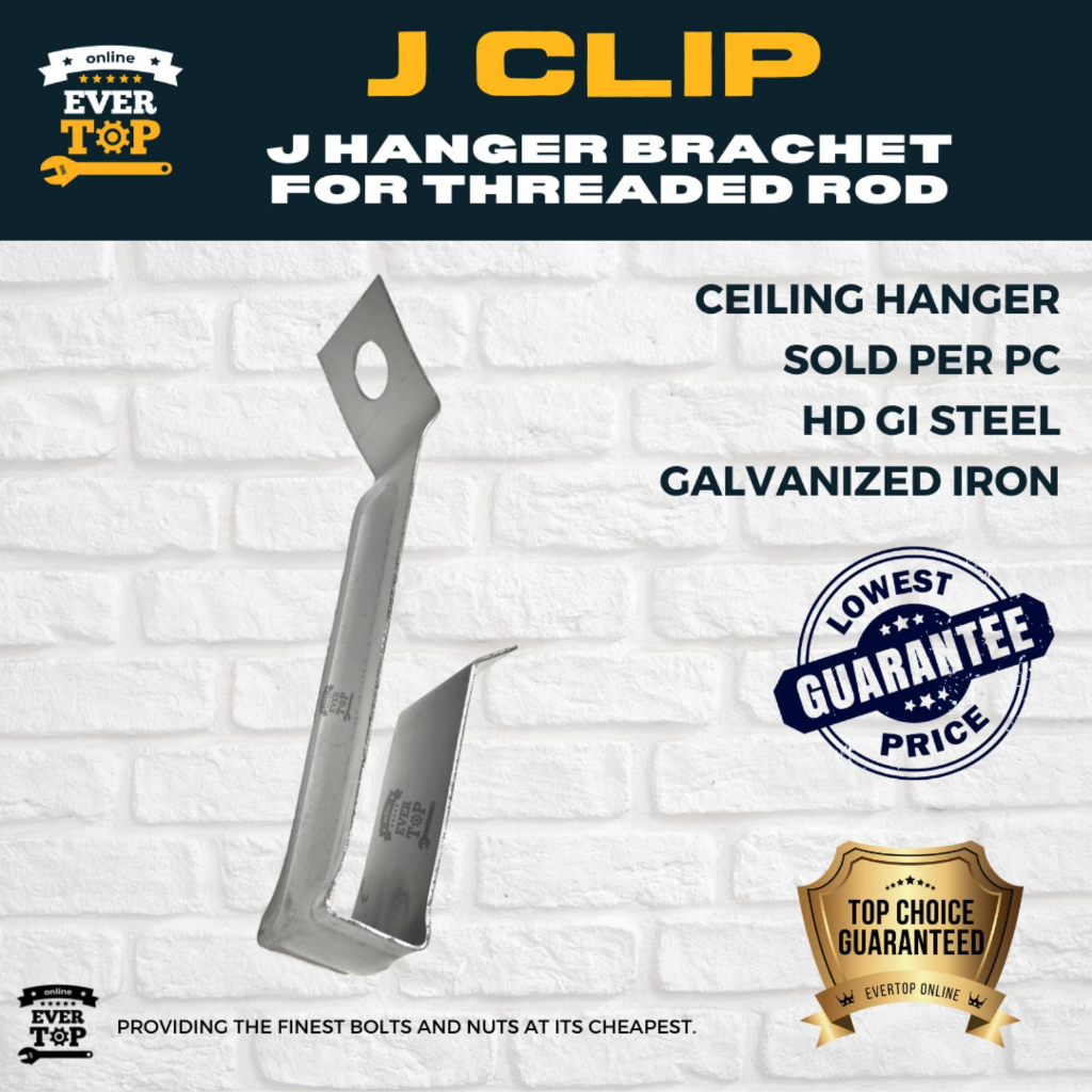 J Clip for Threaded Rod / J Hanger Bracket for Ceiling Sold per Piece ...