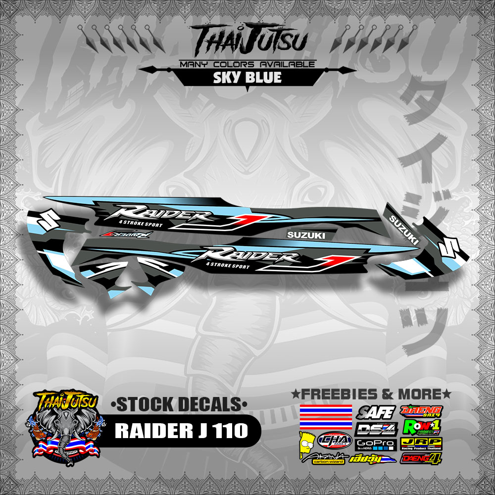 RAIDER J 110 ( STOCK DECALS )【ThaijutsuStickers】 | Shopee Philippines