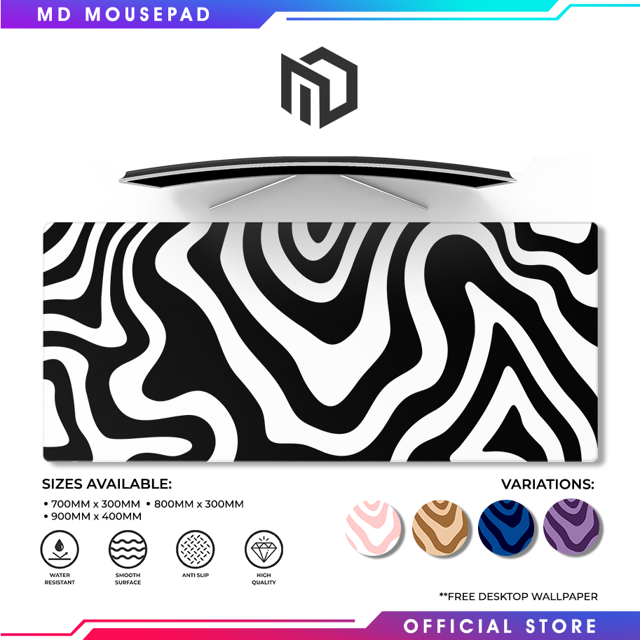 MD Mousepad | Topo Wave | Extended Large Gaming Mouse pad Deskmat ...