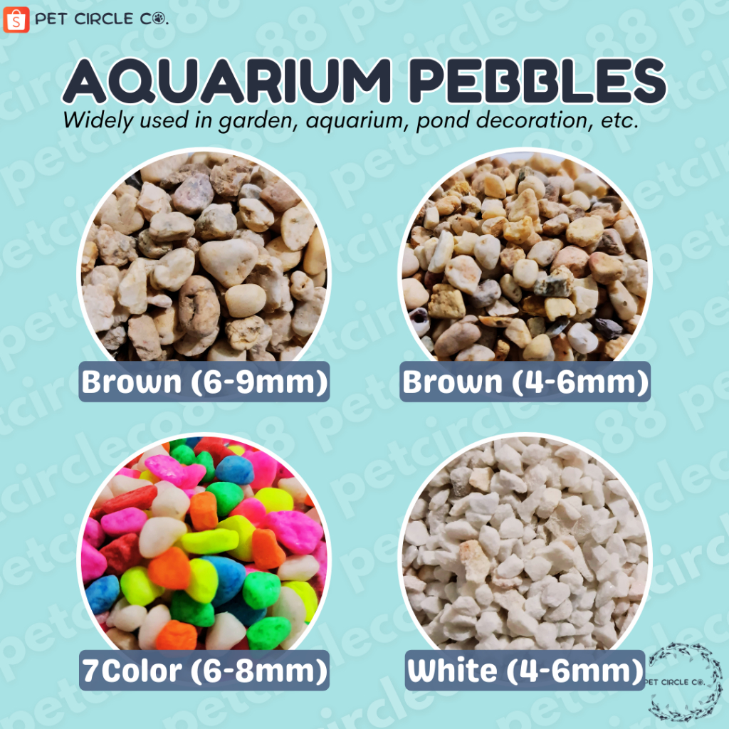 Aquarium Colorful Rocks Pebble Stone For Fish Tank | Shopee Philippines