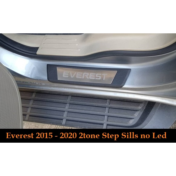 Ford Everest 2015 to 2020 2tone and Stainless Side Step Sills no Led ...