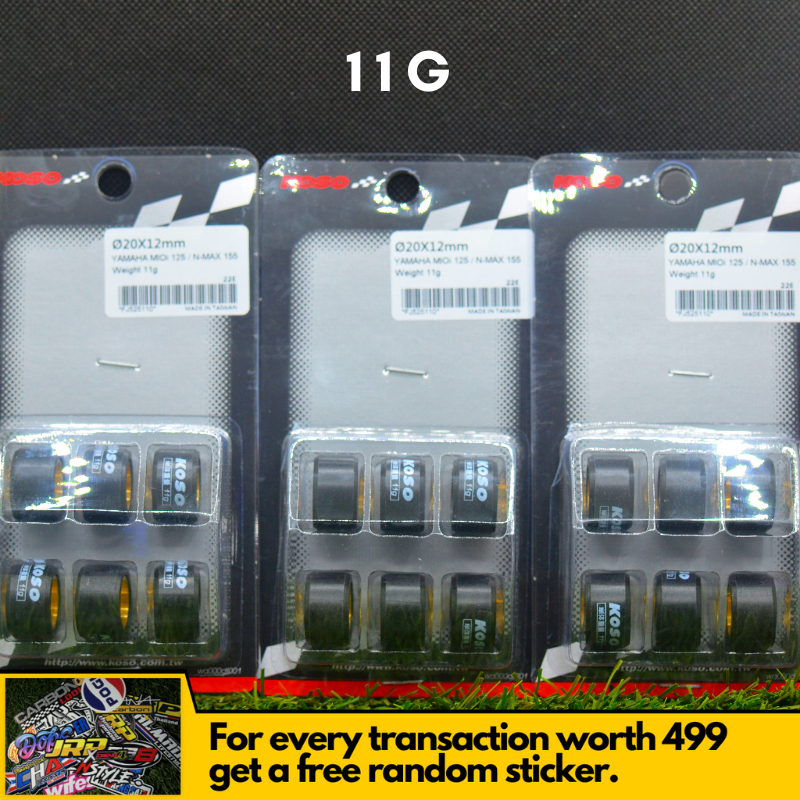 KOSO Evo Flyball (20x12) and KOSO black Flyball NMAX/AEROX/M3/GRAVIS ...