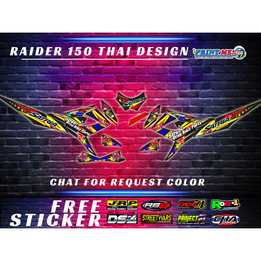 suzuki raider thai sticker decal | Shopee Philippines