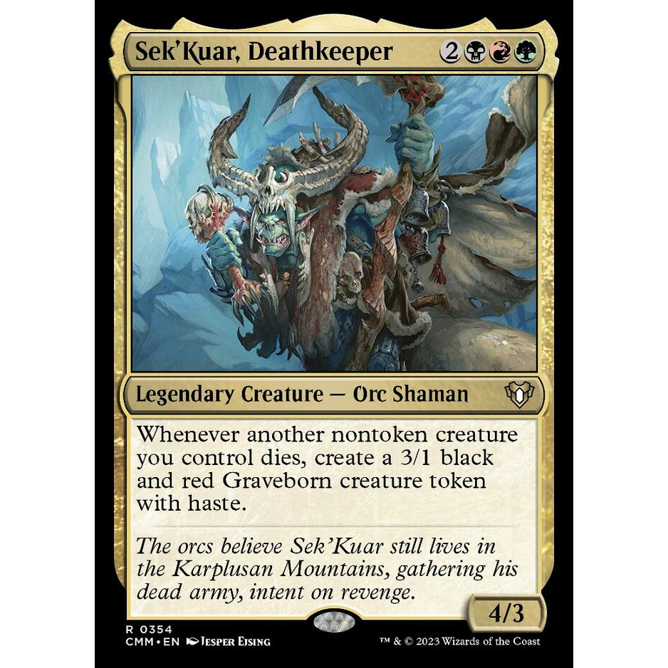 MTG - Sek'Kuar, Deathkeeper - NM R CMM | Shopee Philippines