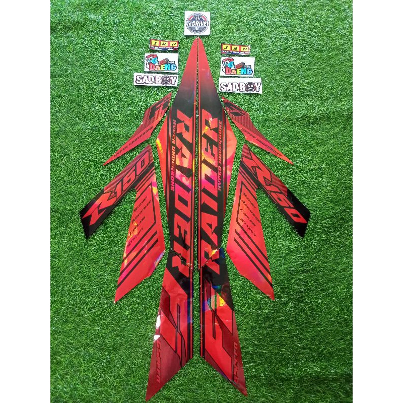 SUZUKI RAIDER 150 FI STOCK SIZE DECAL LATEST DESIGN | Shopee Philippines