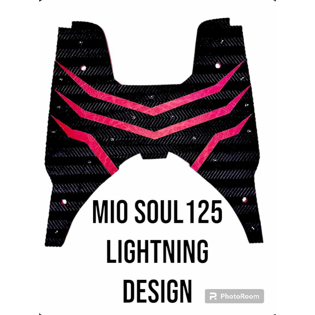 MIO SOUL I 125 rubber foot board matting lightning design with ...
