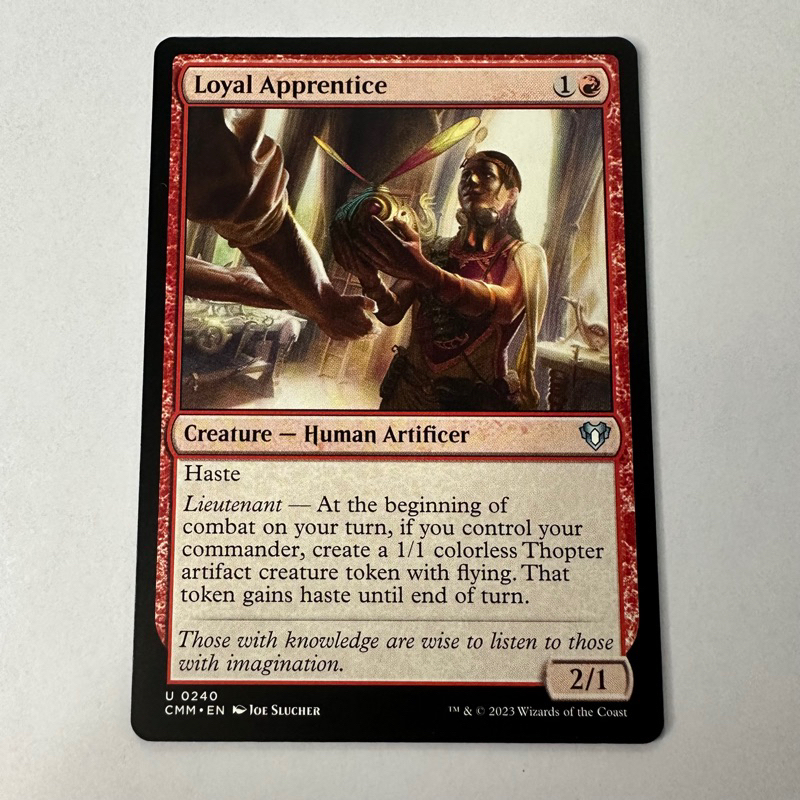 LOYAL APPRENTICE | CMM COMMANDER MASTERS | RED | MTG MAGIC THE ...