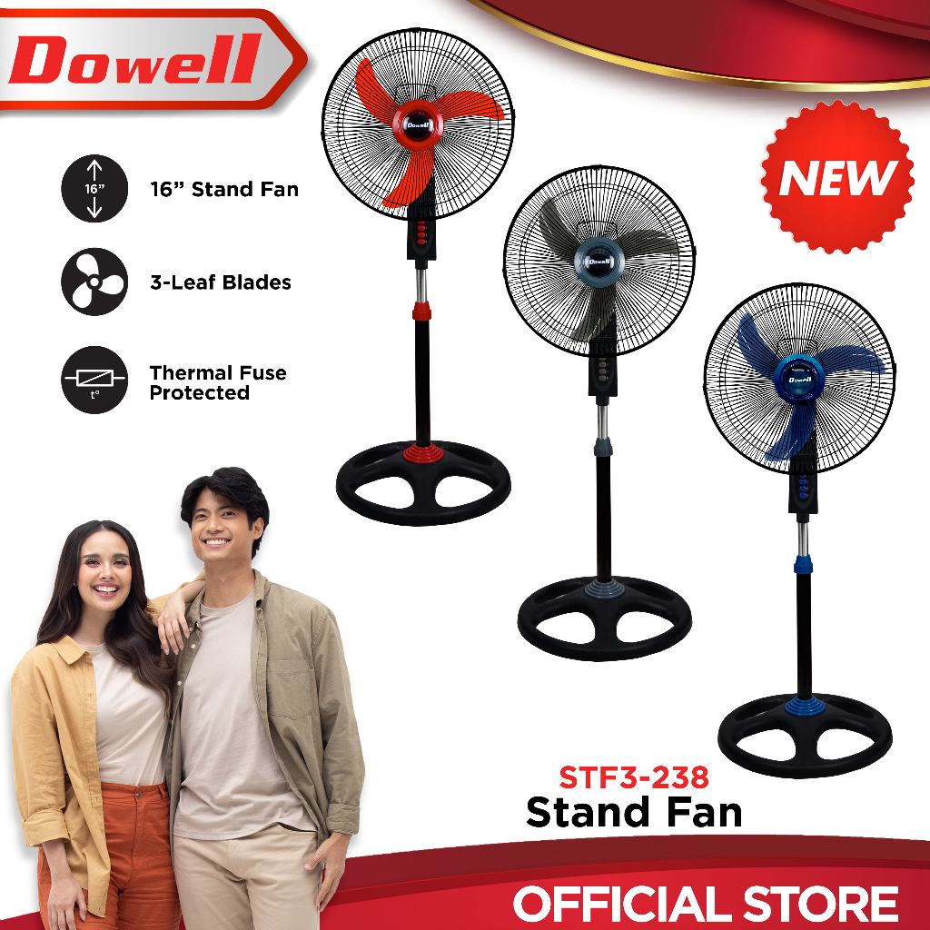 Dowell STF3-238 16inch Stand Fan 60Watts | Shopee Philippines