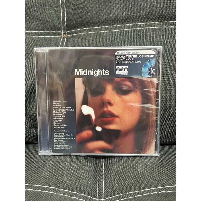MIDNIGHTS LATE NIGHT EDITION CD BY TAYLOR SWIFT MIDIGHTS CD | Shopee ...