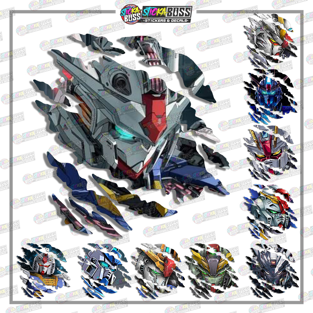 GUNDAM PART 1 | ANIME SCRATCH STICKER【VINYL PRINTED】( LAMINATED ...