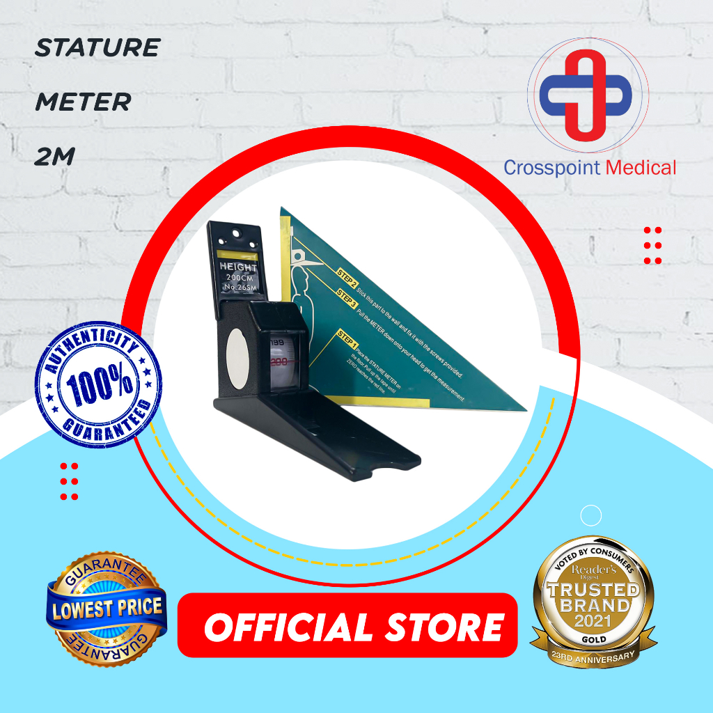 Crosspoint Stature Meter (2m) | Shopee Philippines