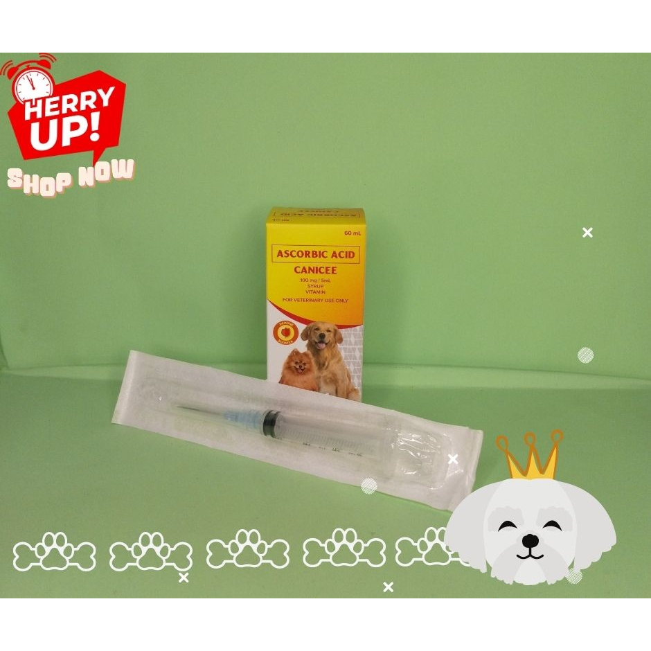 Canicee (Vitamin c) for Dogs 60ml with 1 FREE Syringe | Shopee Philippines