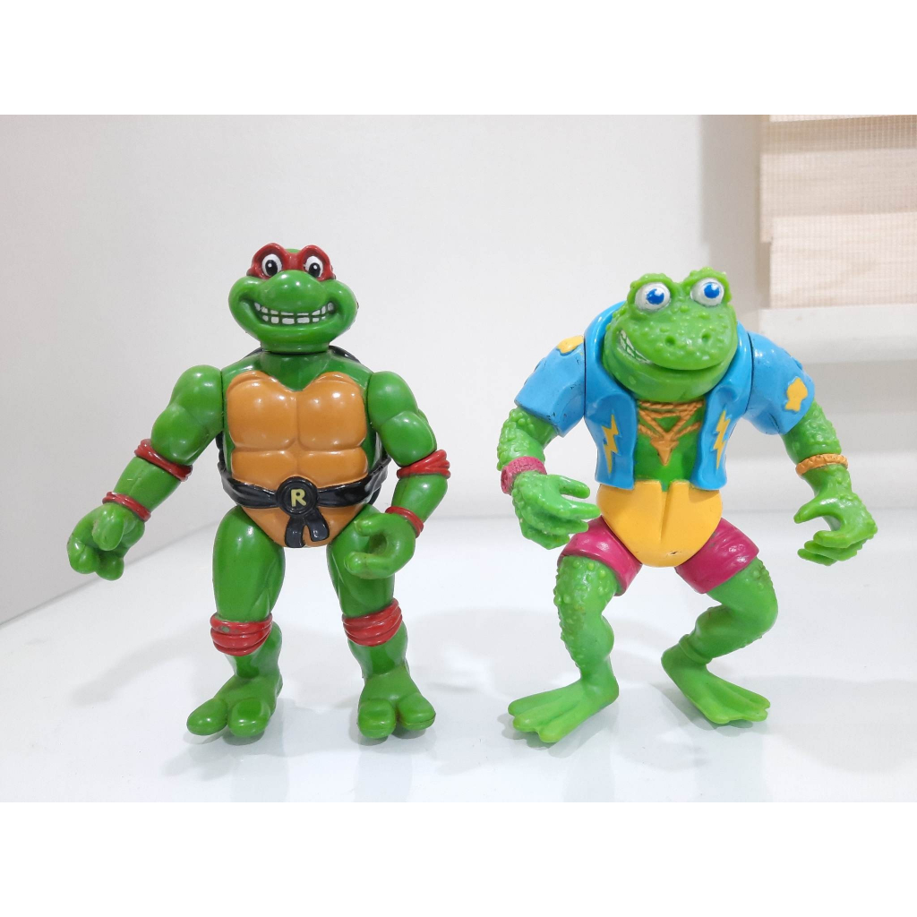 Vintage TMNT Rapahel Genghis Frog Teenage Mutant Ninja Turtles action ...