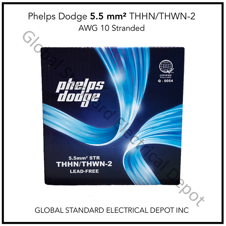 Phelps Dodge 5.5 mm2 (#10) THHN/THWN-2 LEAD-FREE [150 METERS] | Shopee Philippines