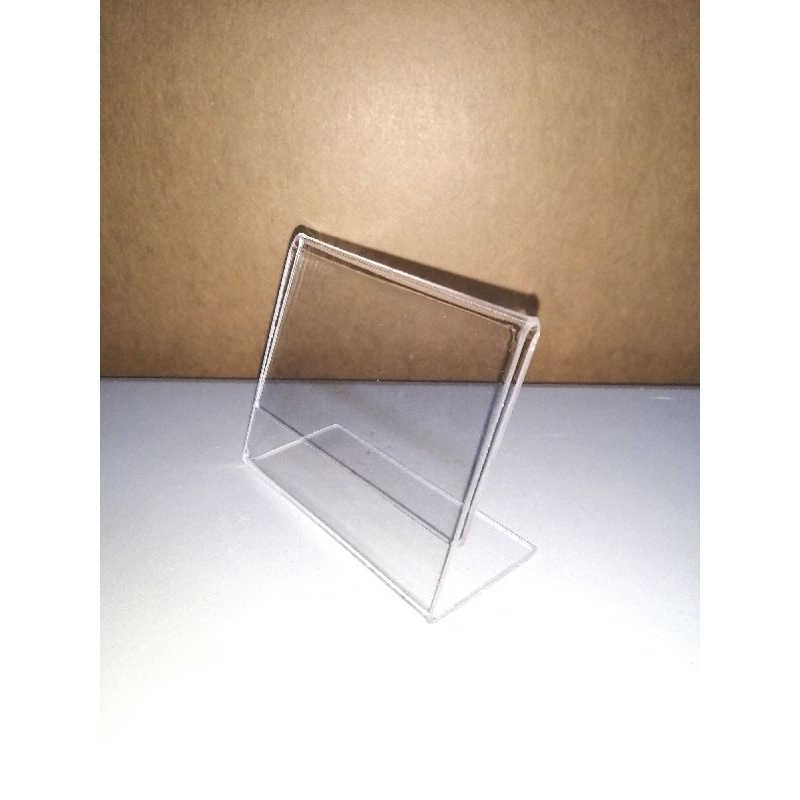 Acrylic Tent Card Holder (Slant Style) | Shopee Philippines