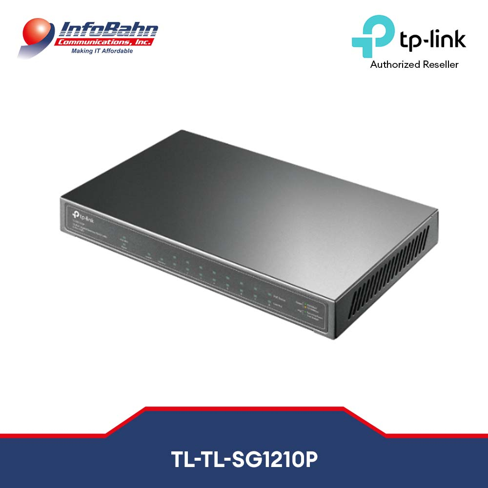TP Link 10-Port Gigabit Desktop Switch with 8-Port Poe+ Tl-Sg1210p ...