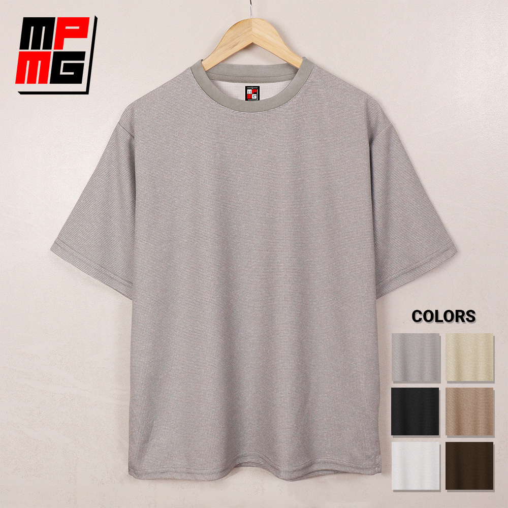 MPMG Waffle Basic Shirt Oversized Tshirt Unisex | Shopee Philippines