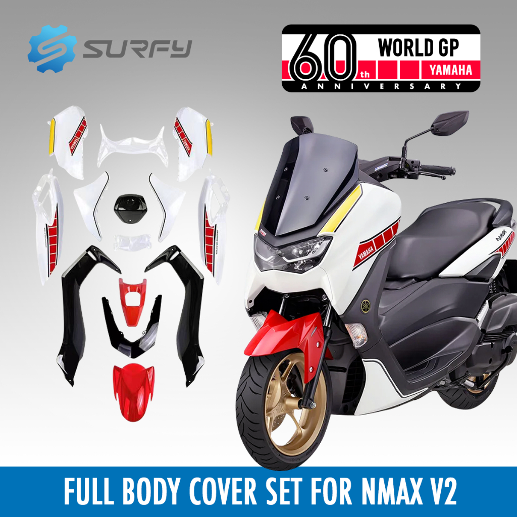 Nmax v2 Flairings Set Original With Decals Set World GP 60th Design ...