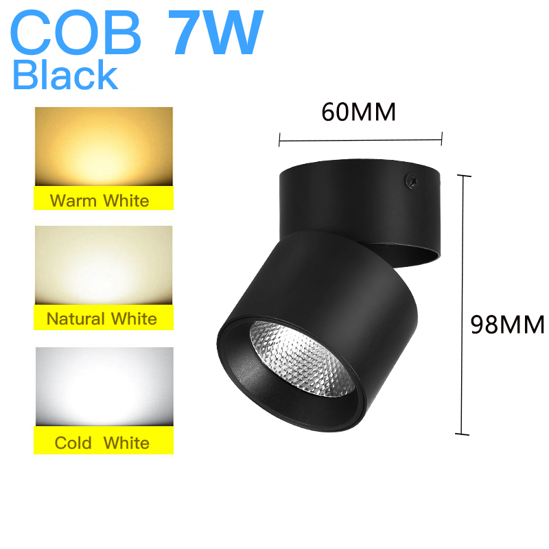LED Foldable Downlight Pin Light 3 Colors Surface Mounted Downlight ...