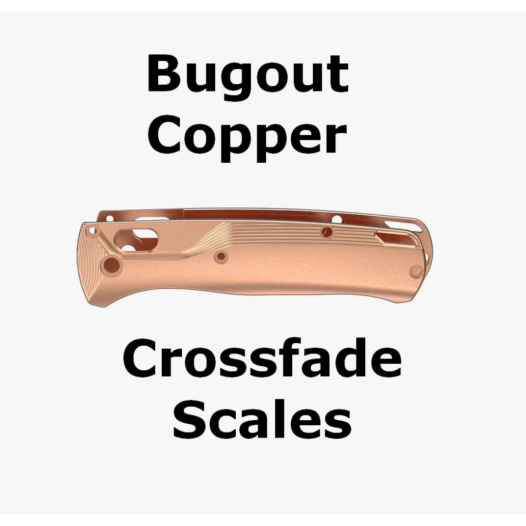 Flytanium Custom Crossfade Copper Scales for Benchmade Bugout ...