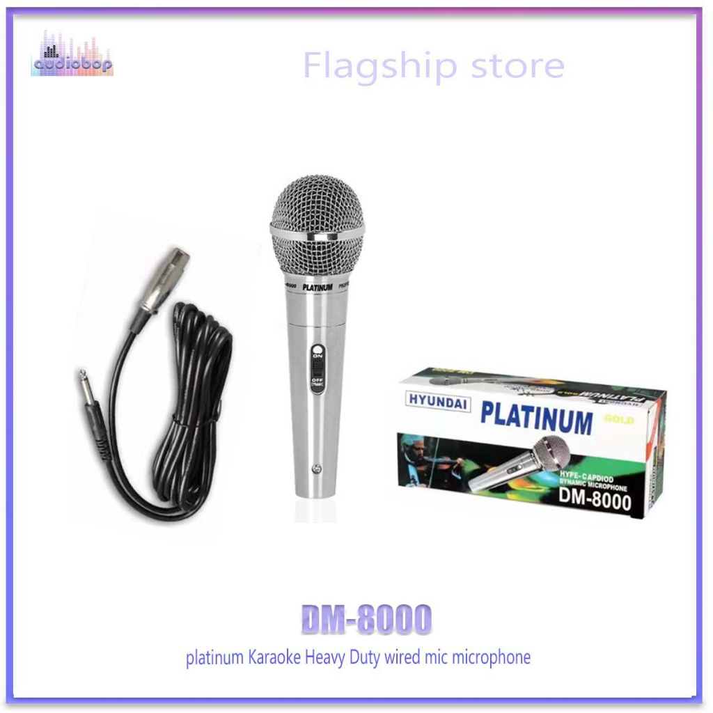 DM-8000 Hyundai Platinum Professional Dynamic Microphone | Shopee Philippines