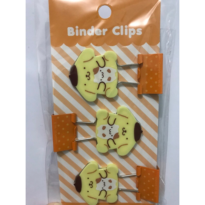 Original Sanrio Binder Clips Kuromi My Melody Pompompurin Cinnamoroll ...