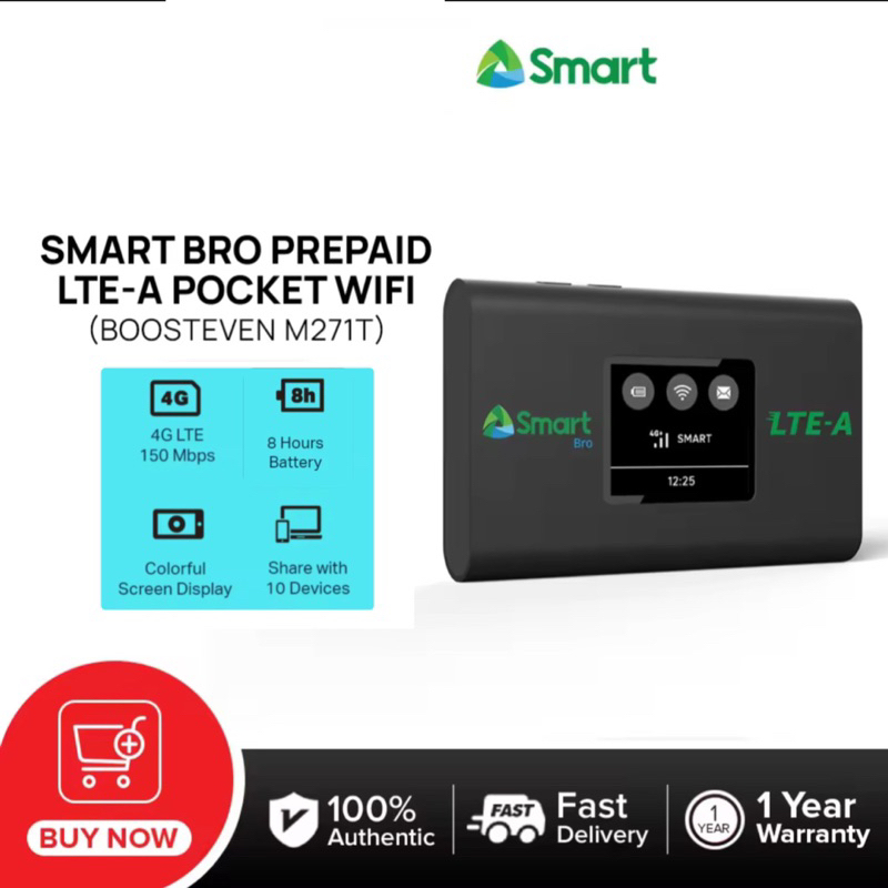 SMARTBro Pocket Wifi LTE- Advanced Boosteven M271T | Shopee Philippines